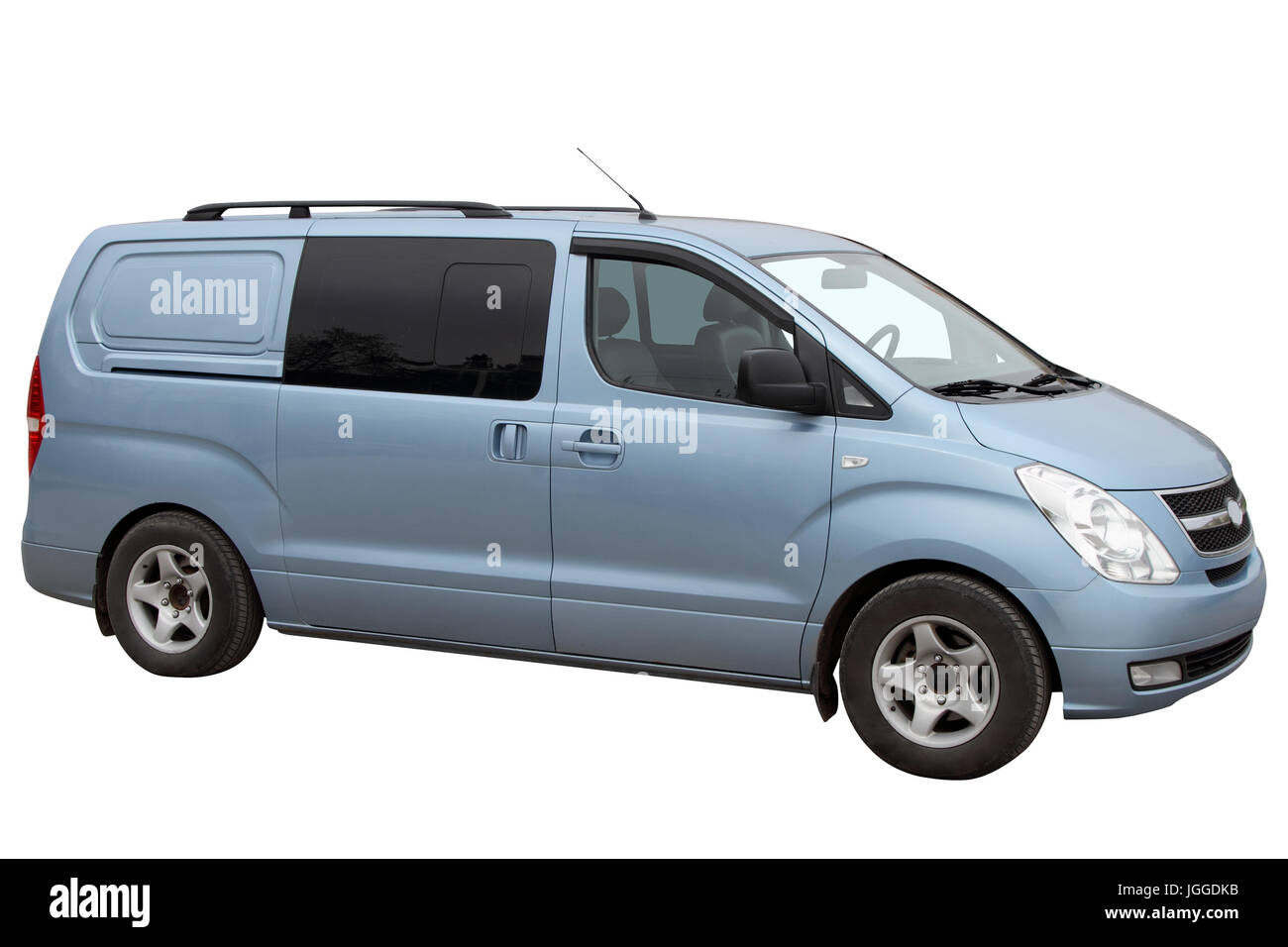 Compact city car for the carriage of passengers and cargo Stock Photo ...