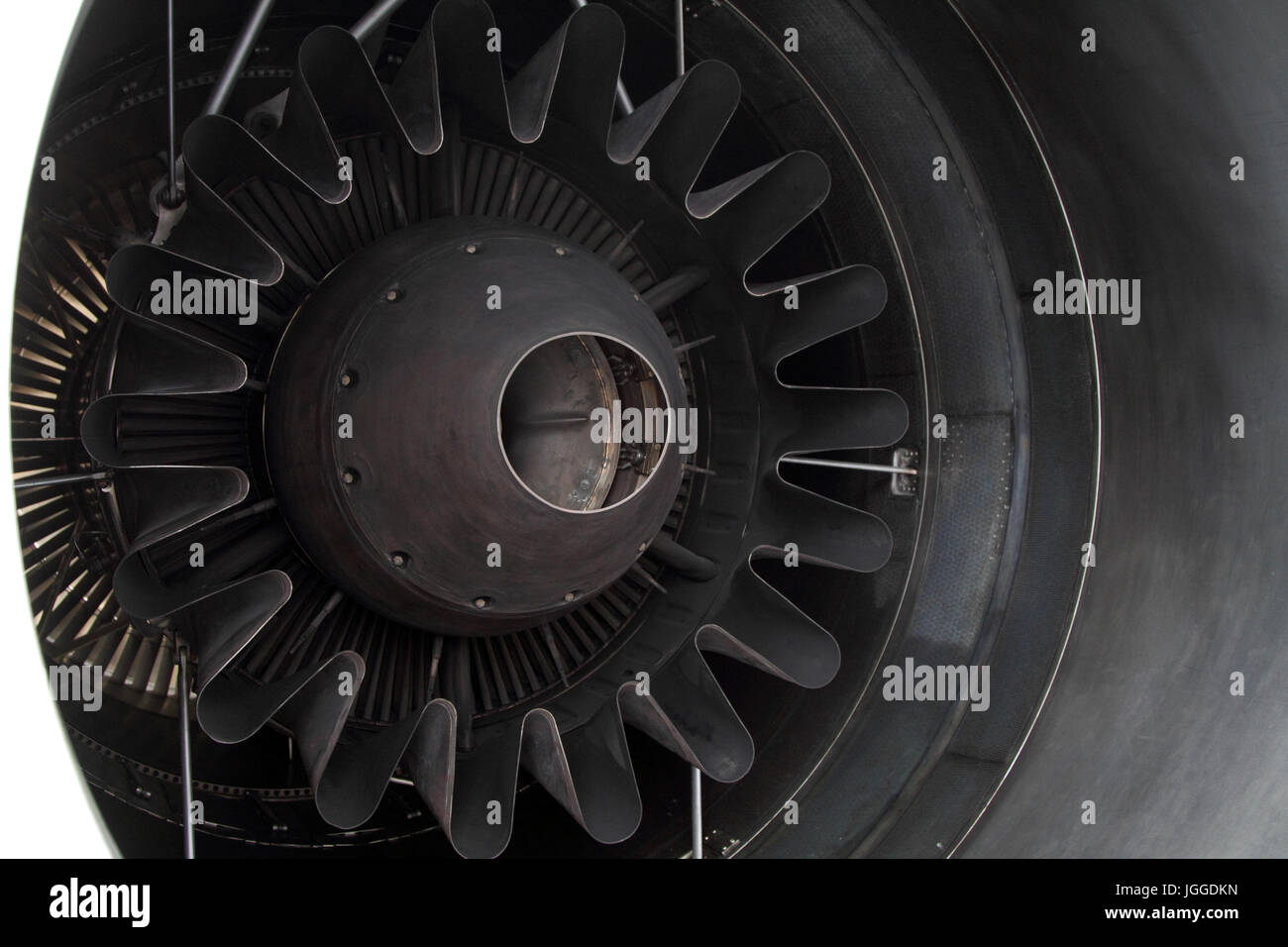 The exhaust nozzle of modern jet aircraft engine Stock Photo - Alamy