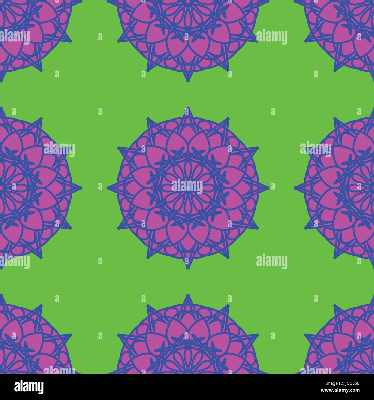 Oriental vecor seamless pattern on the neon green background Stock ...