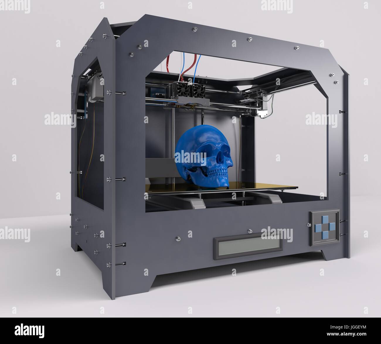 3D Render of 3 Dimensional Printer Stock Photo - Alamy