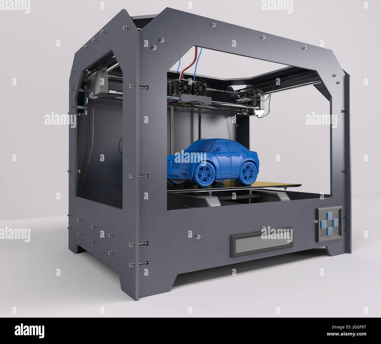 3D Render of 3 Dimensional Printer Stock Photo - Alamy