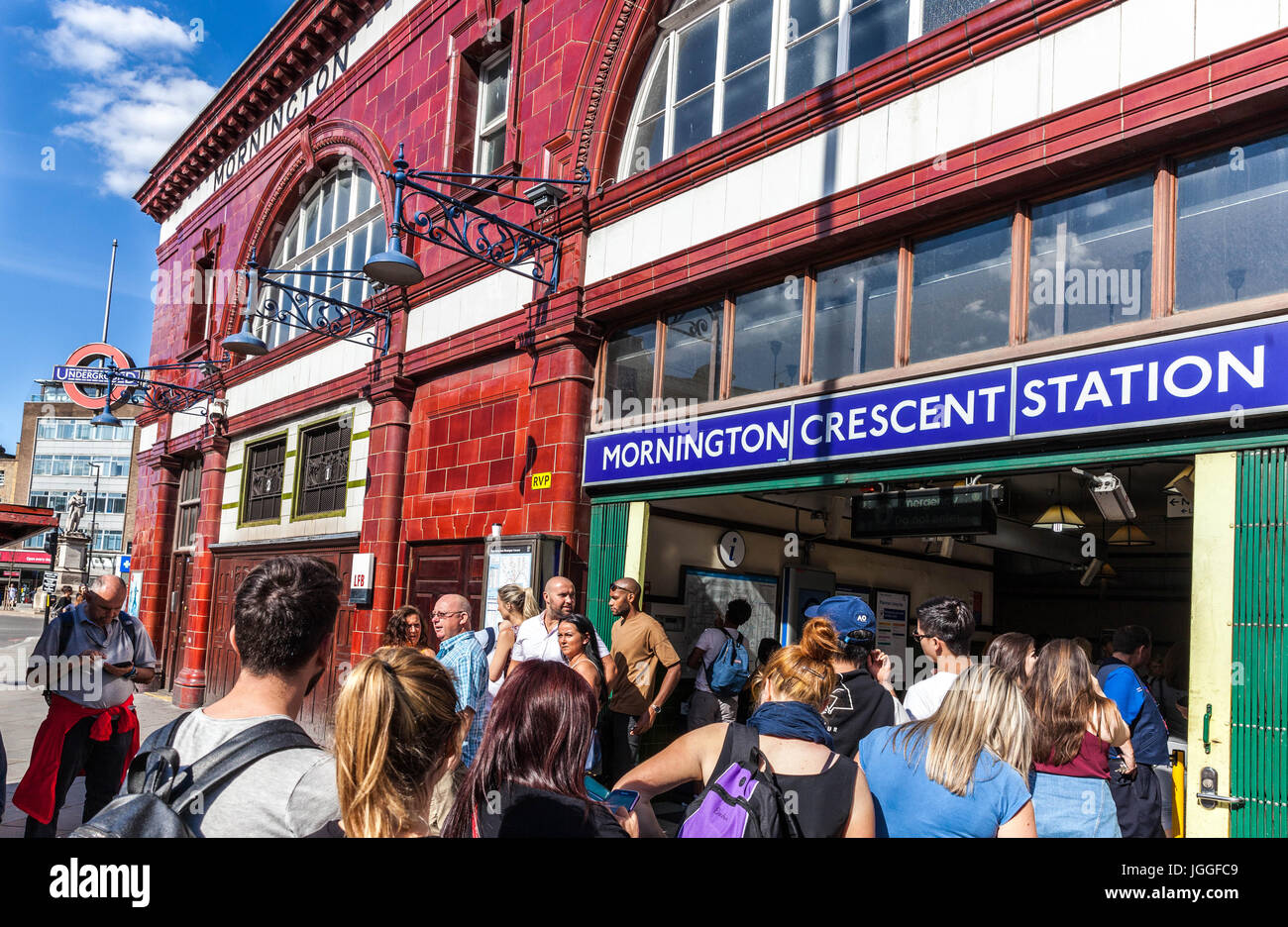 Mornington Crescent Tube Station, Camden Town, London, England, UK ...