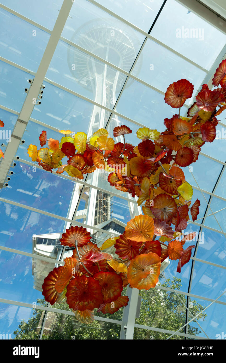Chihuly Garden and Glass, Seattle Center, Washginton State Stock Photo ...