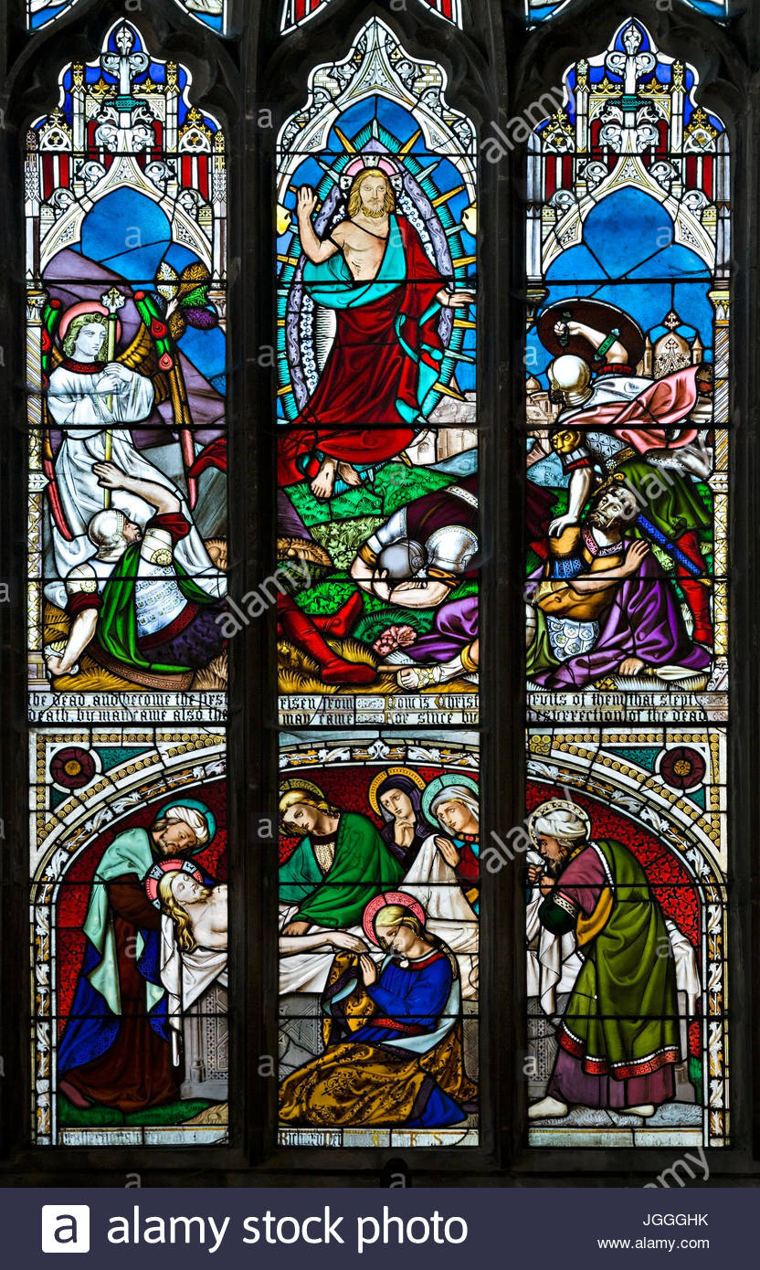 Stained Glass Window Depicting Bible High Resolution Stock Photography ...