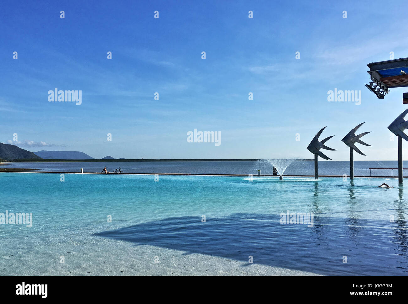 Cairns Esplanade Swimming Lagoon is saltwater lagoon with a sandy beach ...