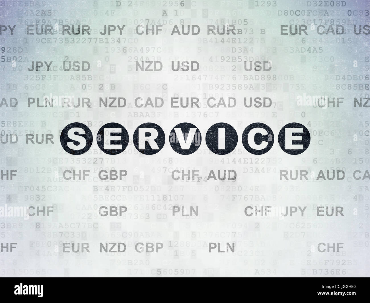 Business concept: Service on Digital Data Paper background Stock Photo ...