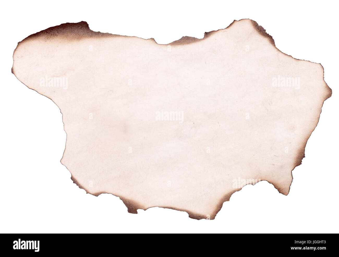 burnt paper isolated on white background Stock Photo - Alamy