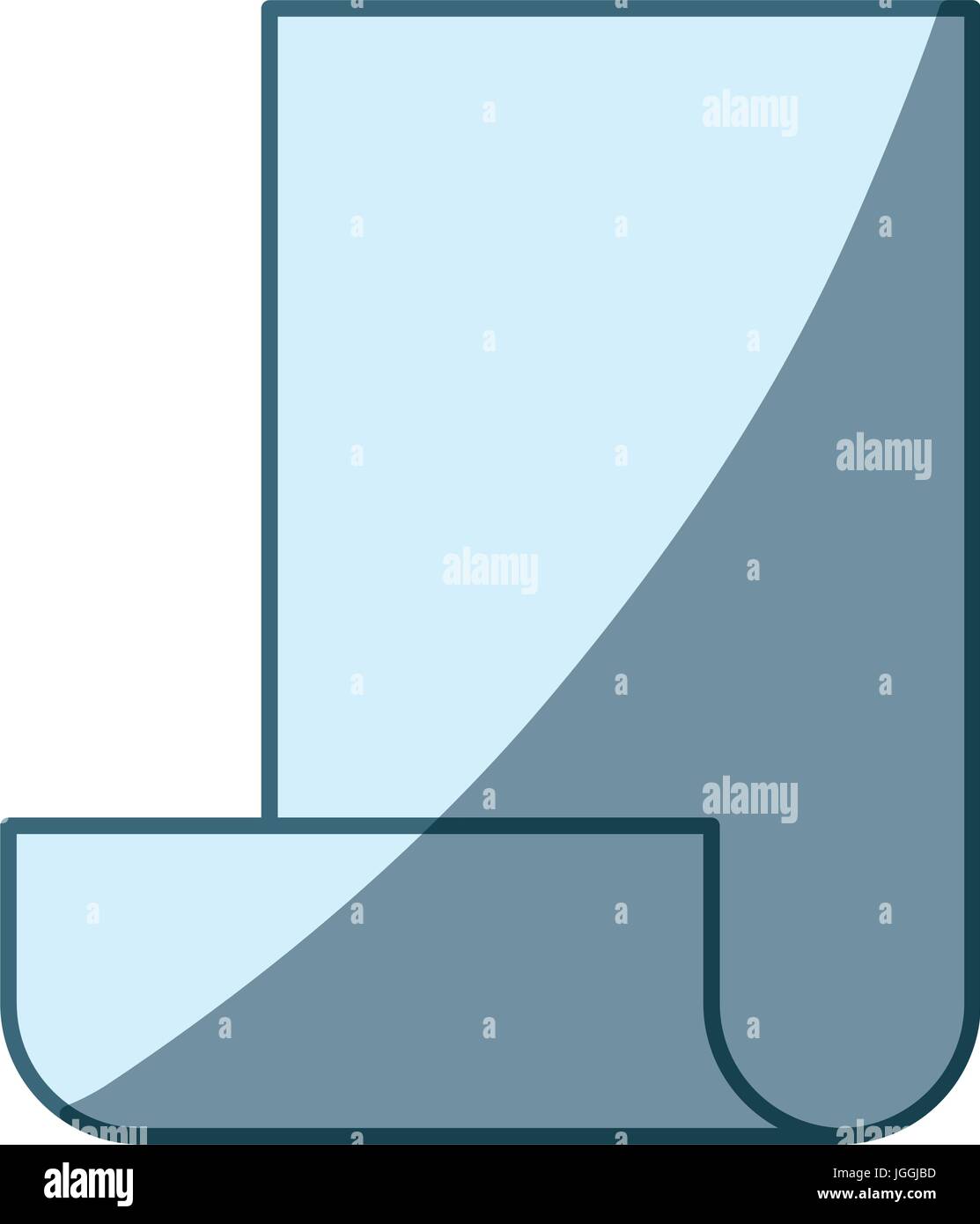 blue shading silhouette of continuously sheet Stock Vector Image & Art ...