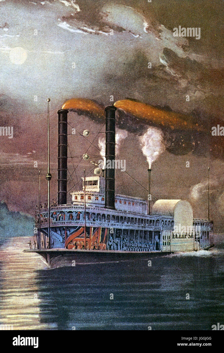 Paddle steamer 19th century hi-res stock photography and images - Alamy