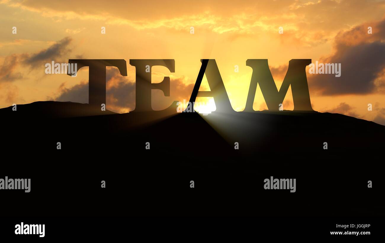 Business team silhouette connect hi-res stock photography and images ...