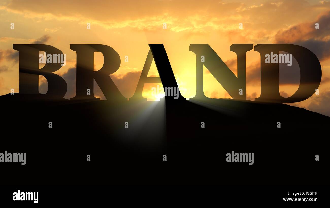 Brand on Sunset Stock Photo - Alamy