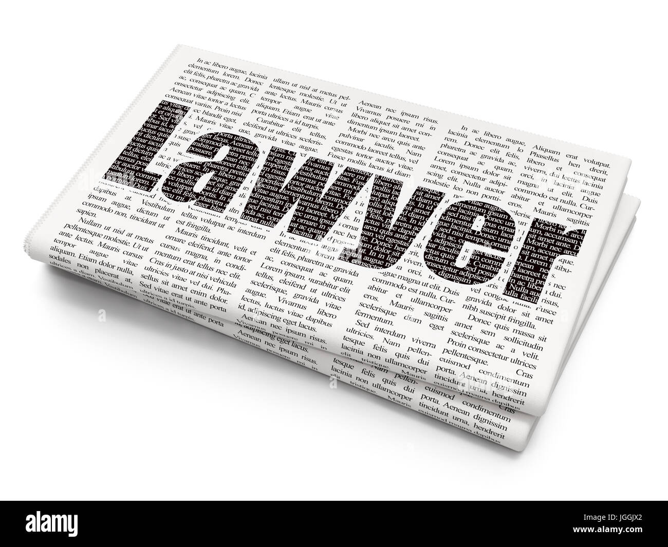 Law concept: Lawyer on Newspaper background Stock Photo - Alamy