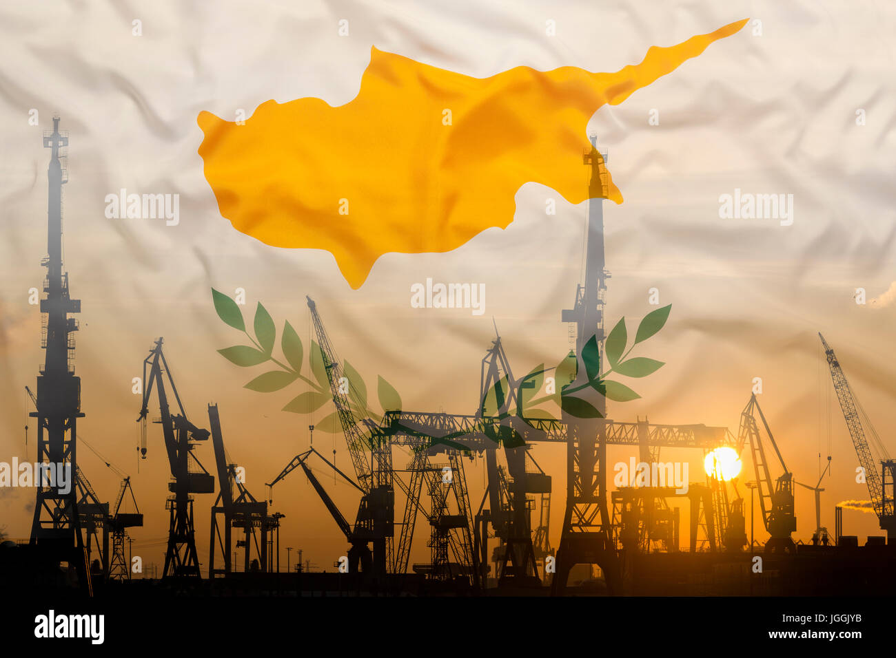 Flag of cyprus concept hi-res stock photography and images - Alamy