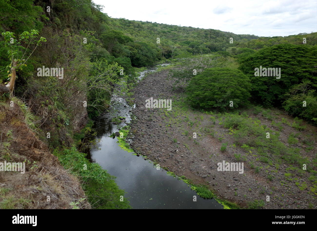 A river running through the Reserva Natural Miraflor, a popular tourist ...