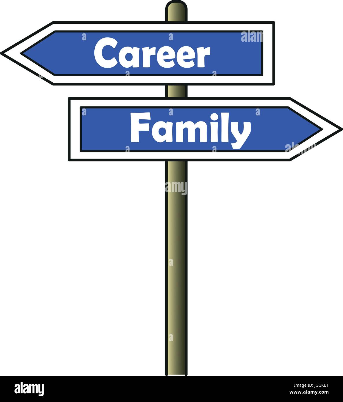 Career - Family street sign Stock Vector Image & Art - Alamy