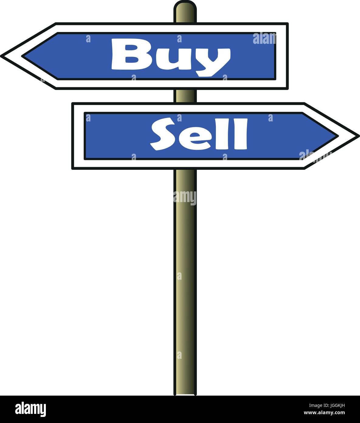 Buy - Sell street sign Stock Vector Image & Art - Alamy