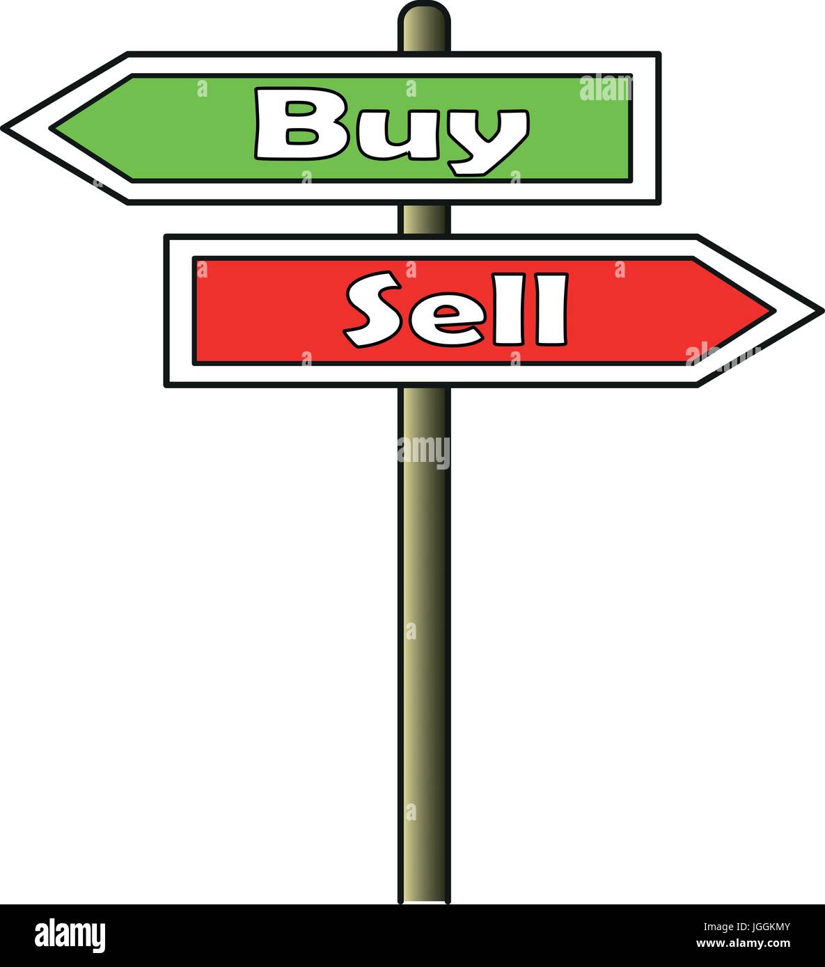 Buy - Sell street sign Stock Vector Image & Art - Alamy
