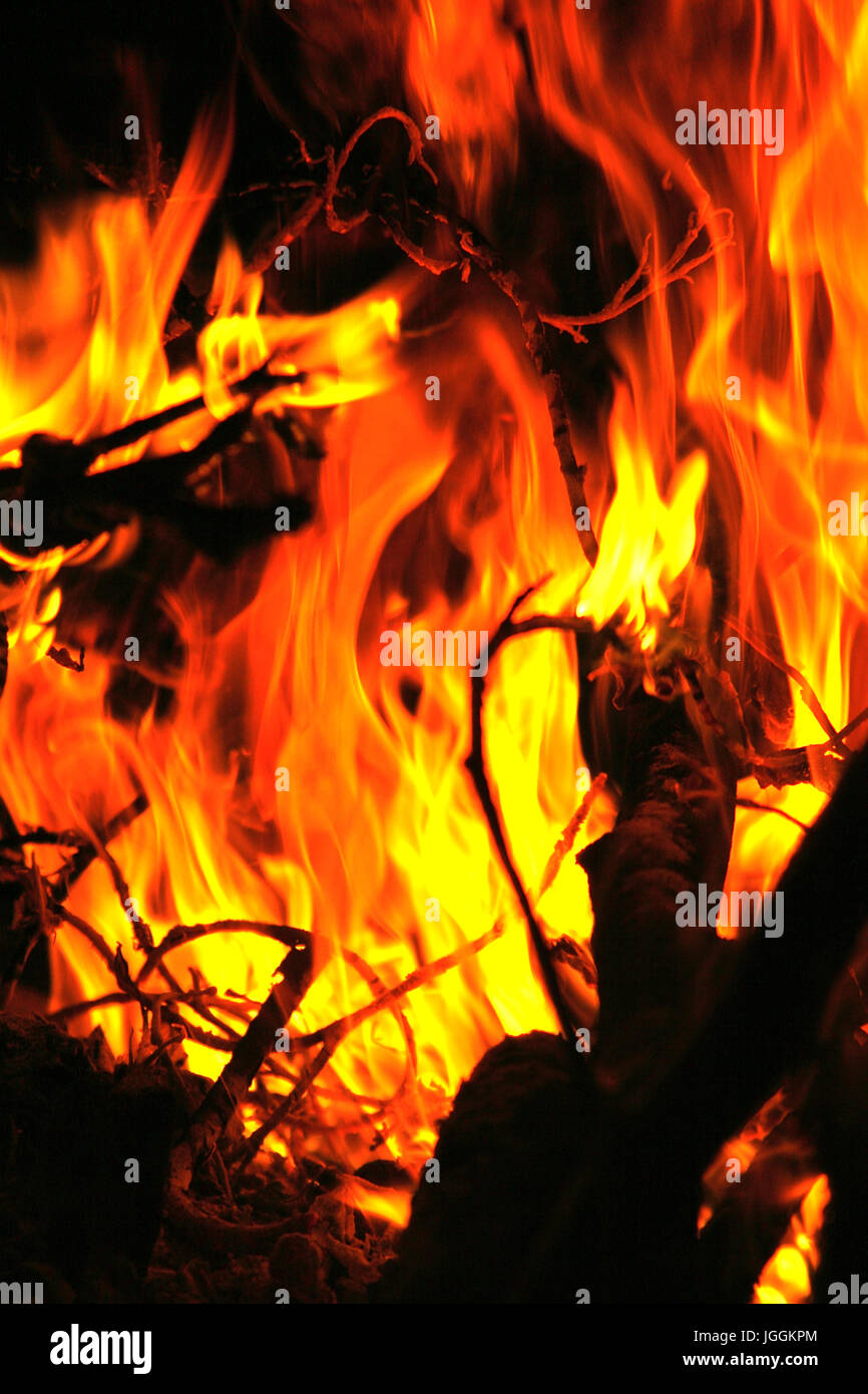 Burning fire closeup Stock Photo - Alamy