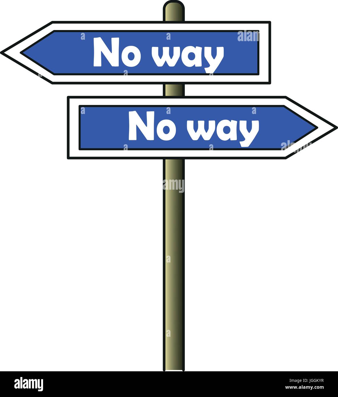 No way - No way street sign - Original Stock Vector Image & Art - Alamy