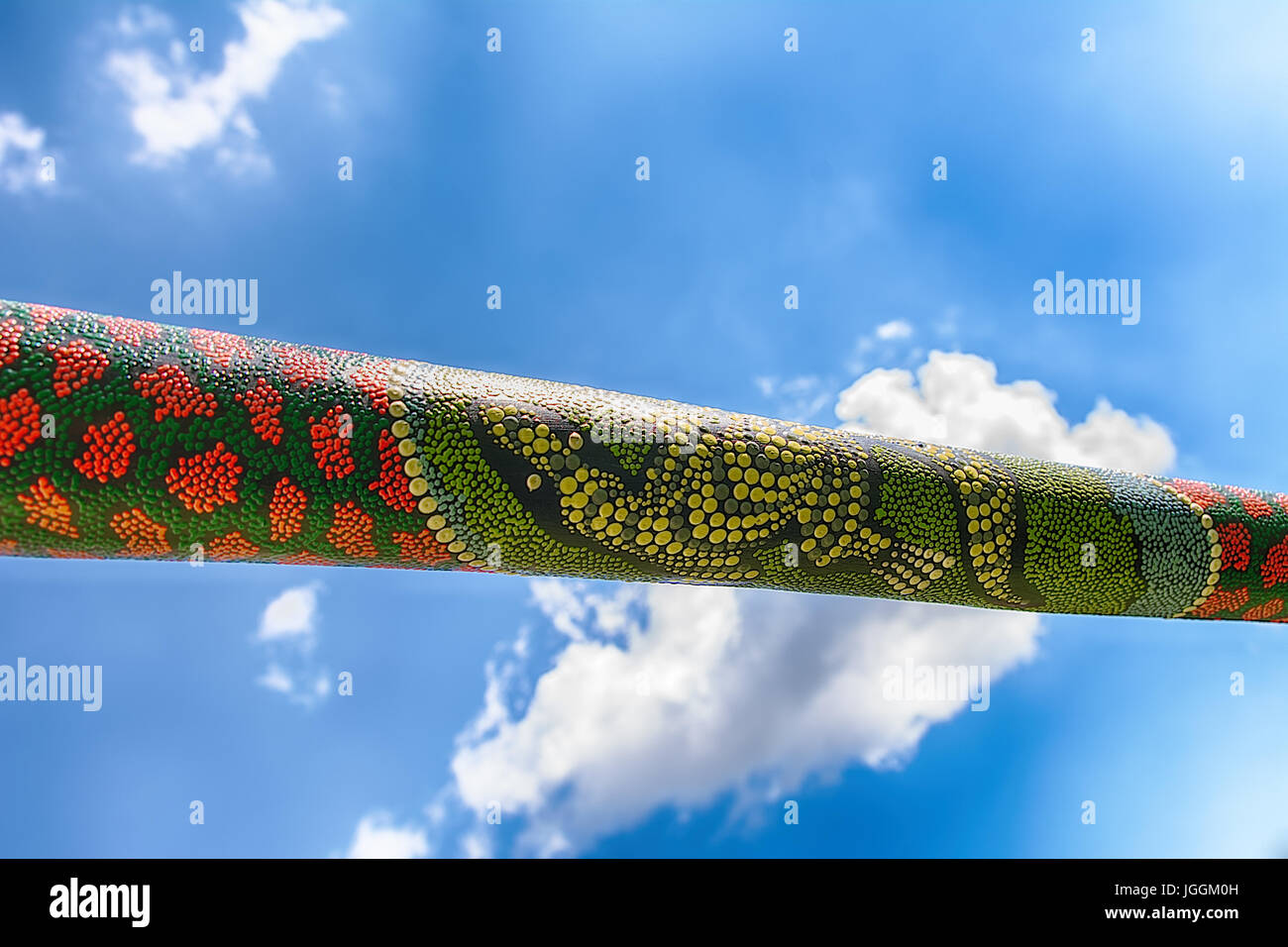 Didgeridoo - traditional aboriginal instrument from Australia Stock ...