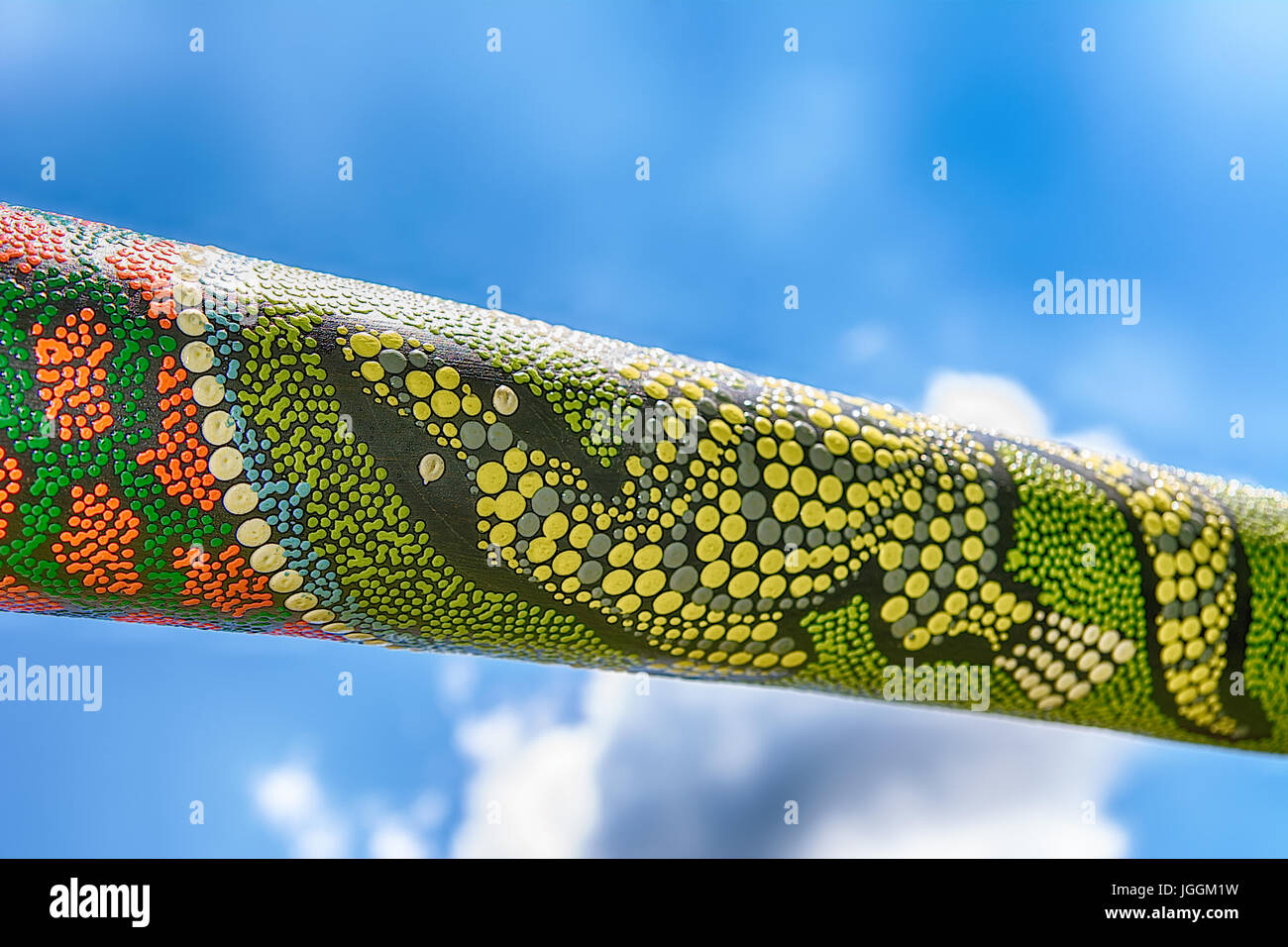 Didgeridoo - traditional aboriginal instrument from Australia Stock ...