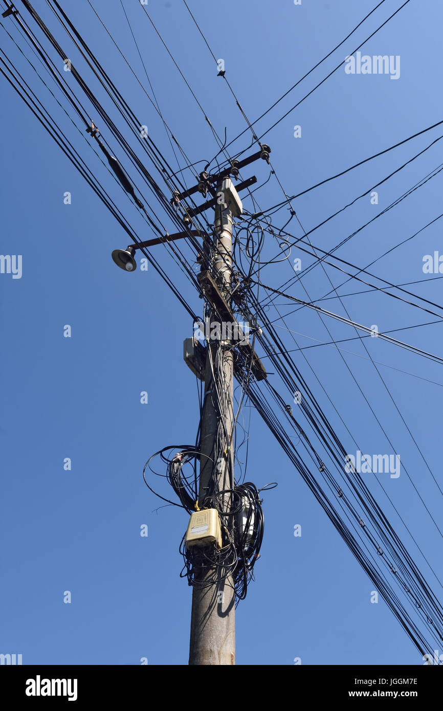 Damaged Utility Pole High Resolution Stock Photography and Images - Alamy