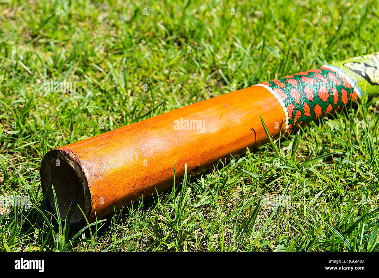 Didgeridoo - traditional aboriginal instrument from Australia Stock ...