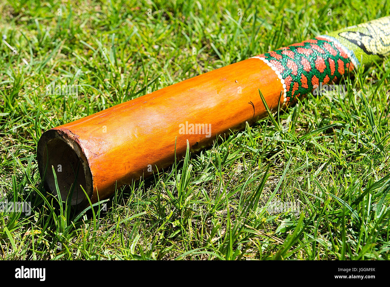 Didgeridoo - traditional aboriginal instrument from Australia Stock ...
