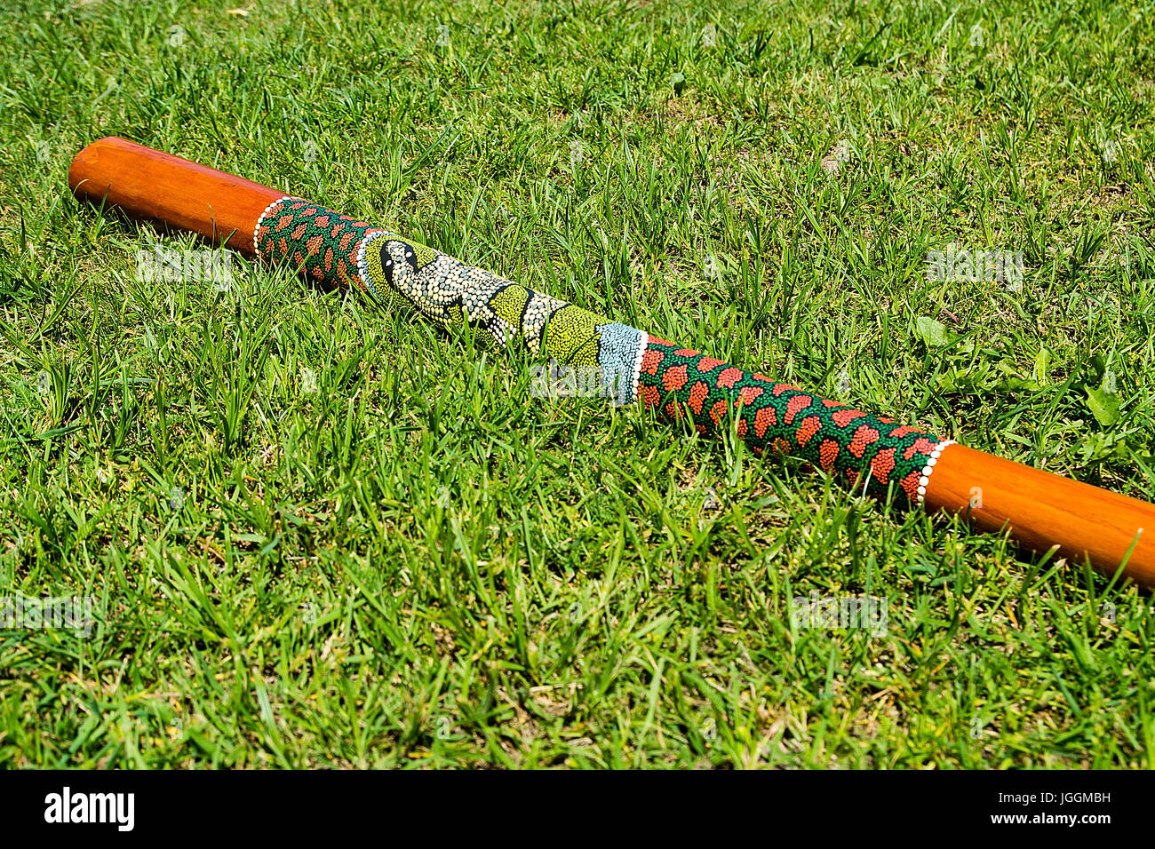 Didgeridoo - traditional aboriginal instrument from Australia Stock ...