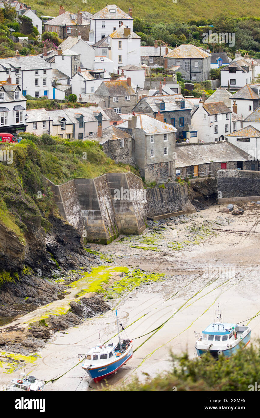 Port Isaac fishing harbour famed for producing the british tv series ...
