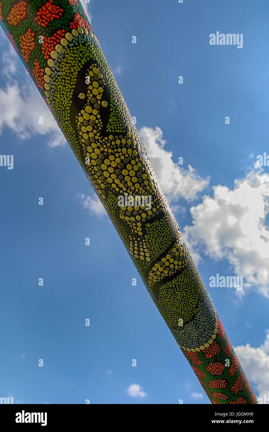 Didgeridoo - traditional aboriginal instrument from Australia Stock ...