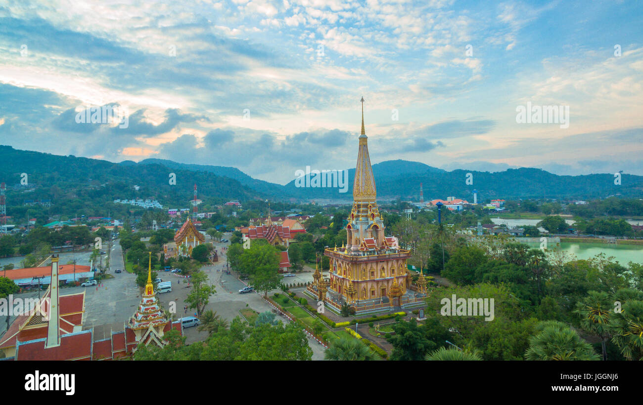 the Wat Chalong temple is the largest and most revered in Phuket. all ...