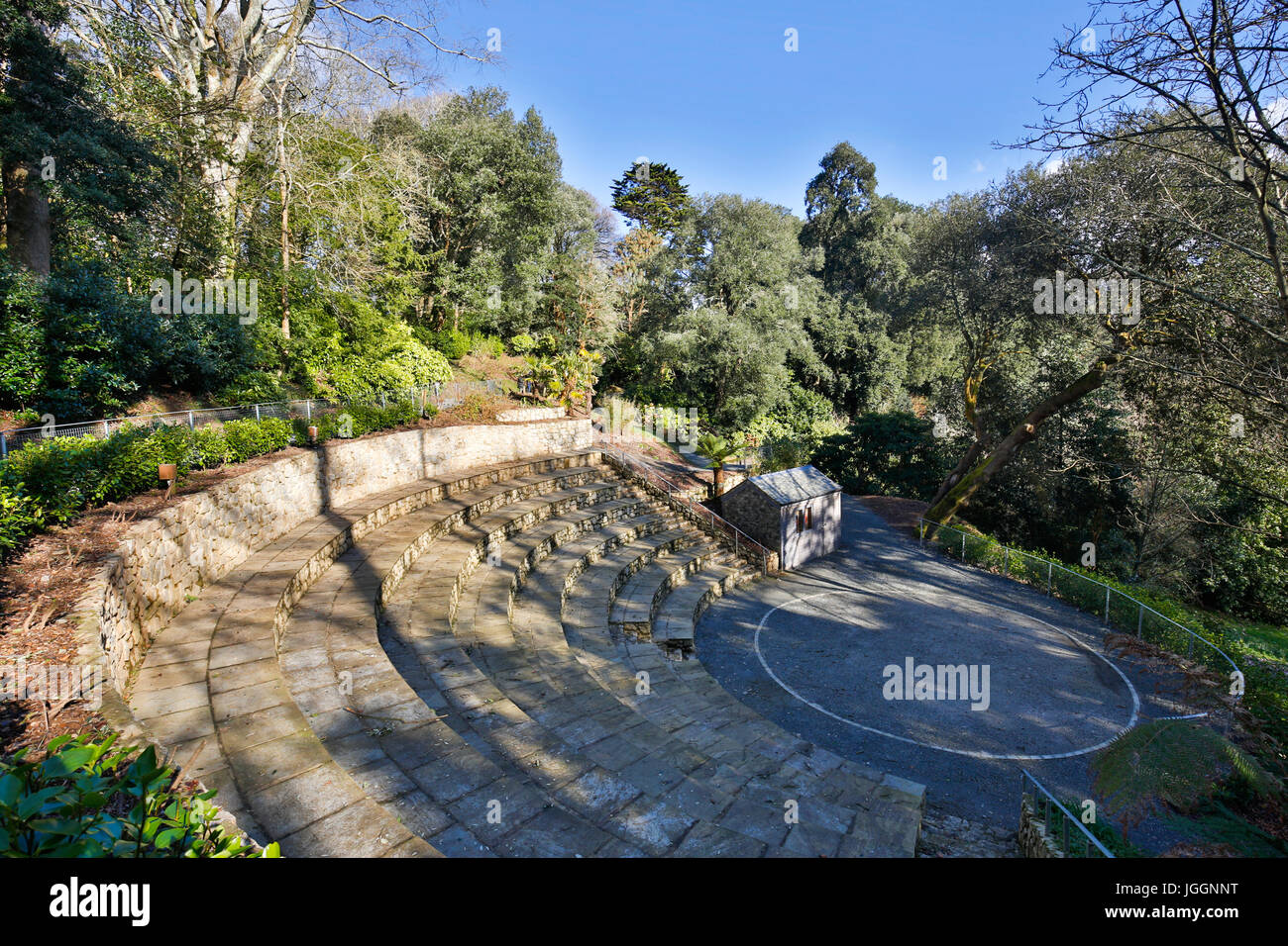 Trebah Garden; Amphitheatre; Cornwall; UK Stock Photo - Alamy