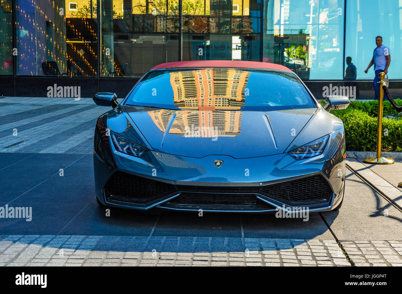Lamborghini Huracan Spider at the streets of New York City Stock Photo ...