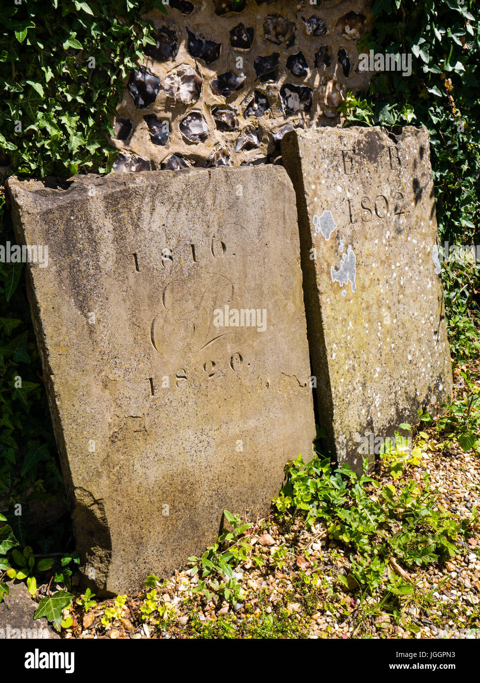 Gravestones in the Graveyard of St Marys The Virgin Church, Whitchurch ...