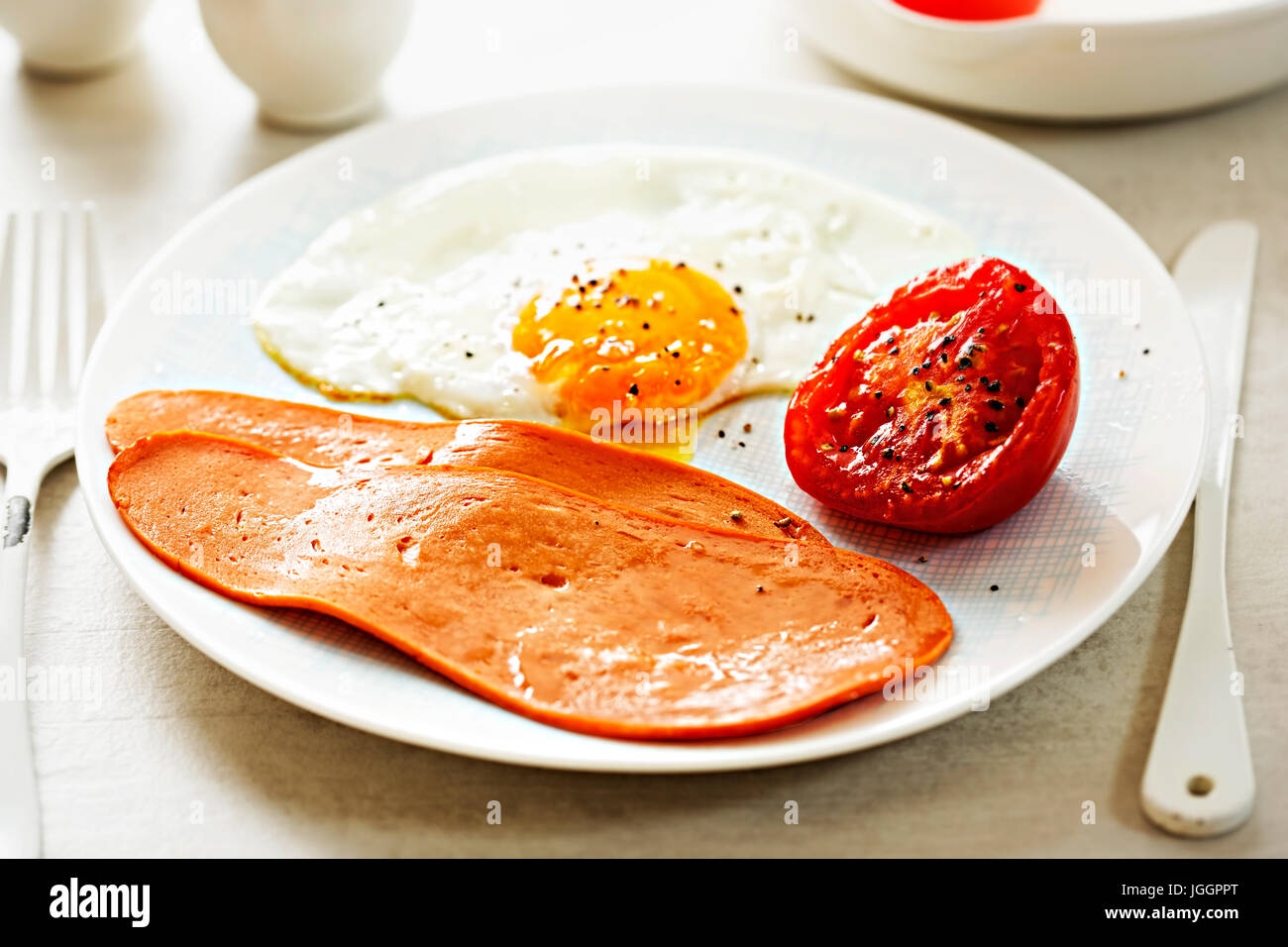 Meat free bacon rashers made of mycoprotein - vegetarian alternative ...