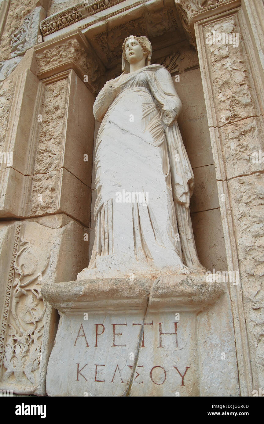EPHESUS, TURKEY - SEPTEMBER 13, 2009. Visiting Apeth (Greek for Arete ...