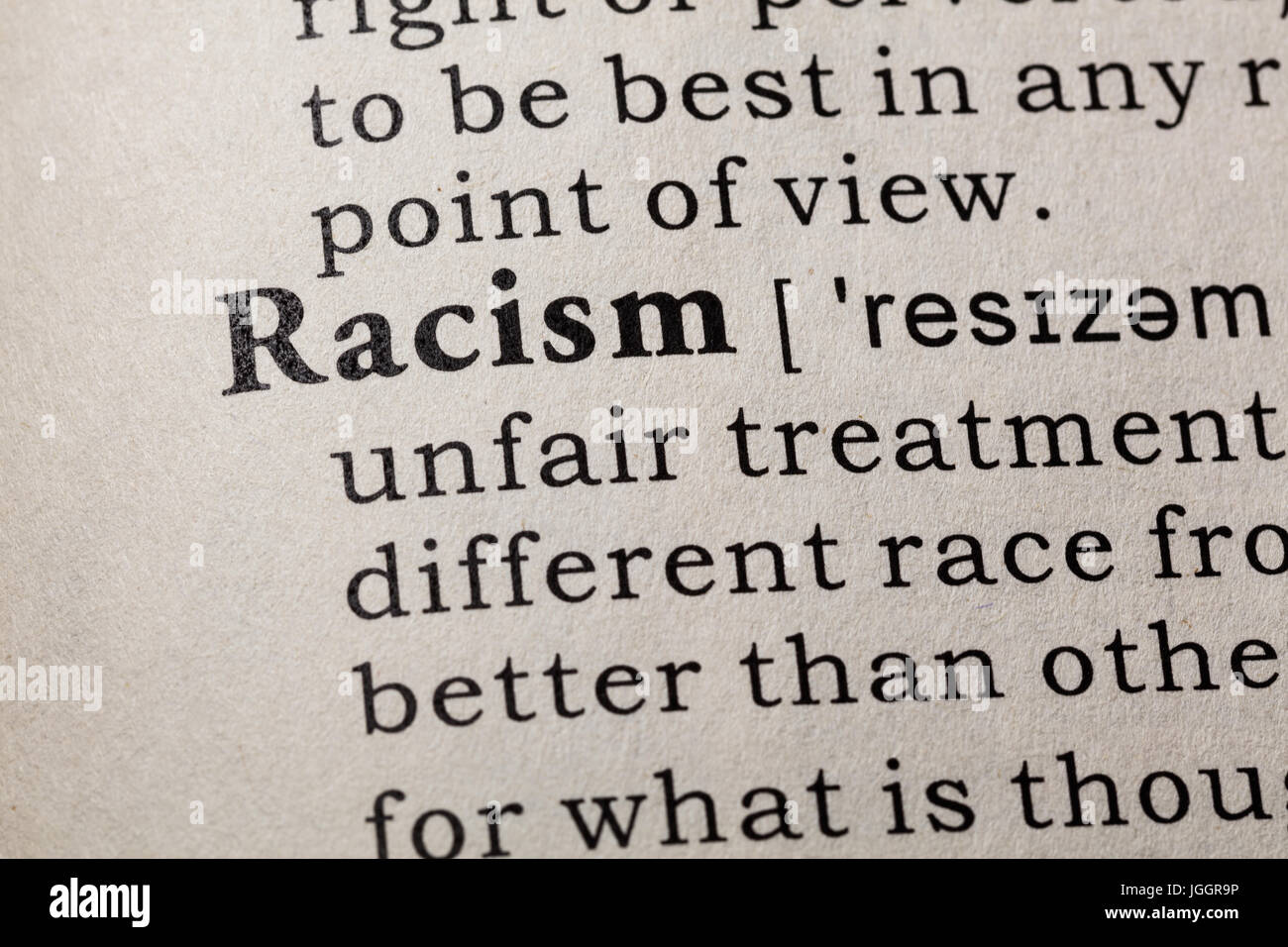 Fake Dictionary, Dictionary definition of the word Racism. including ...