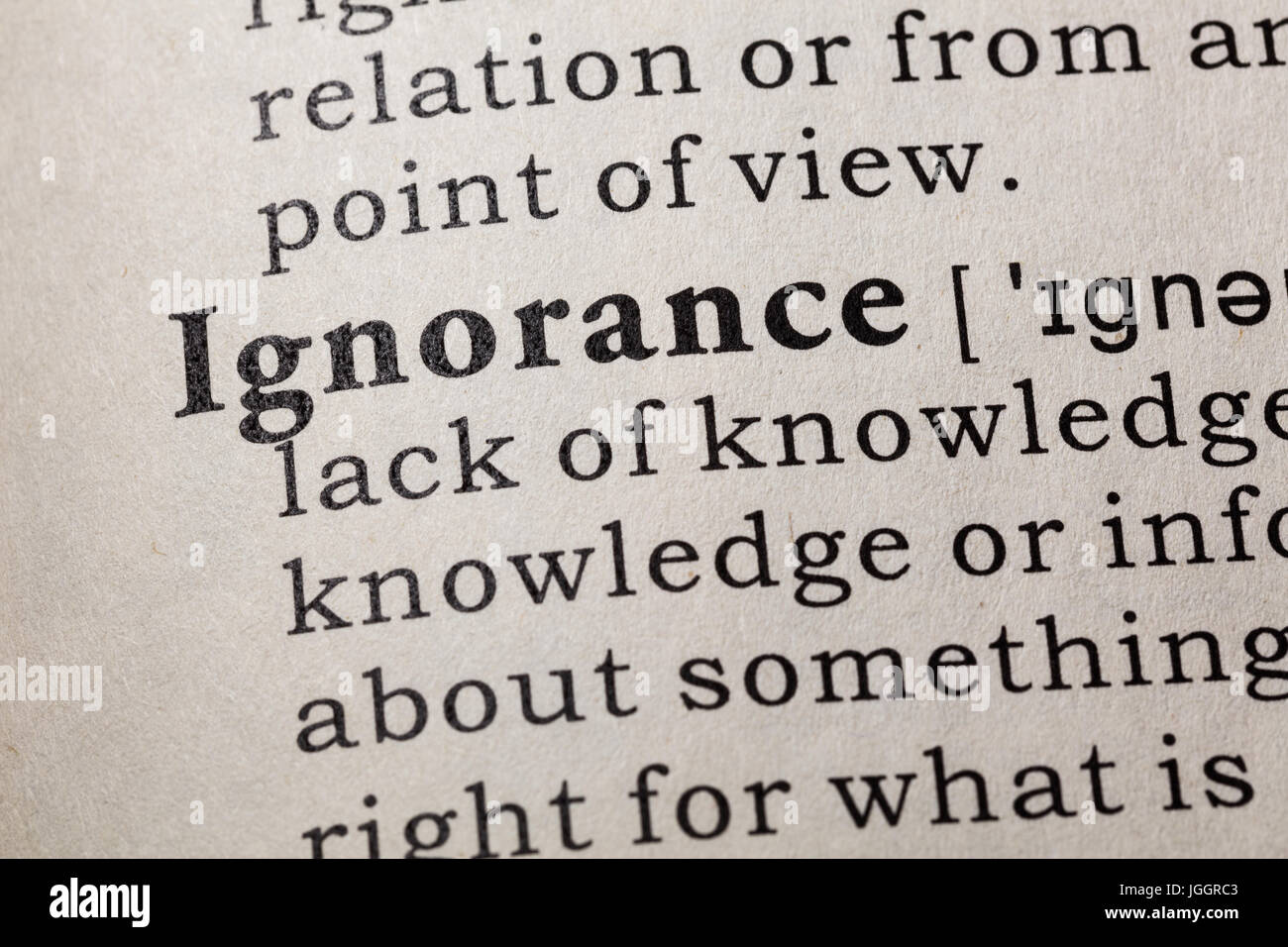 Fake Dictionary, Dictionary definition of the word ignorance. including ...