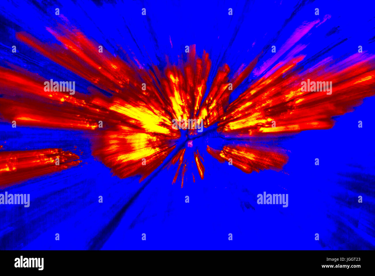 Creative abstract artistic background reminding of a burst full of ...