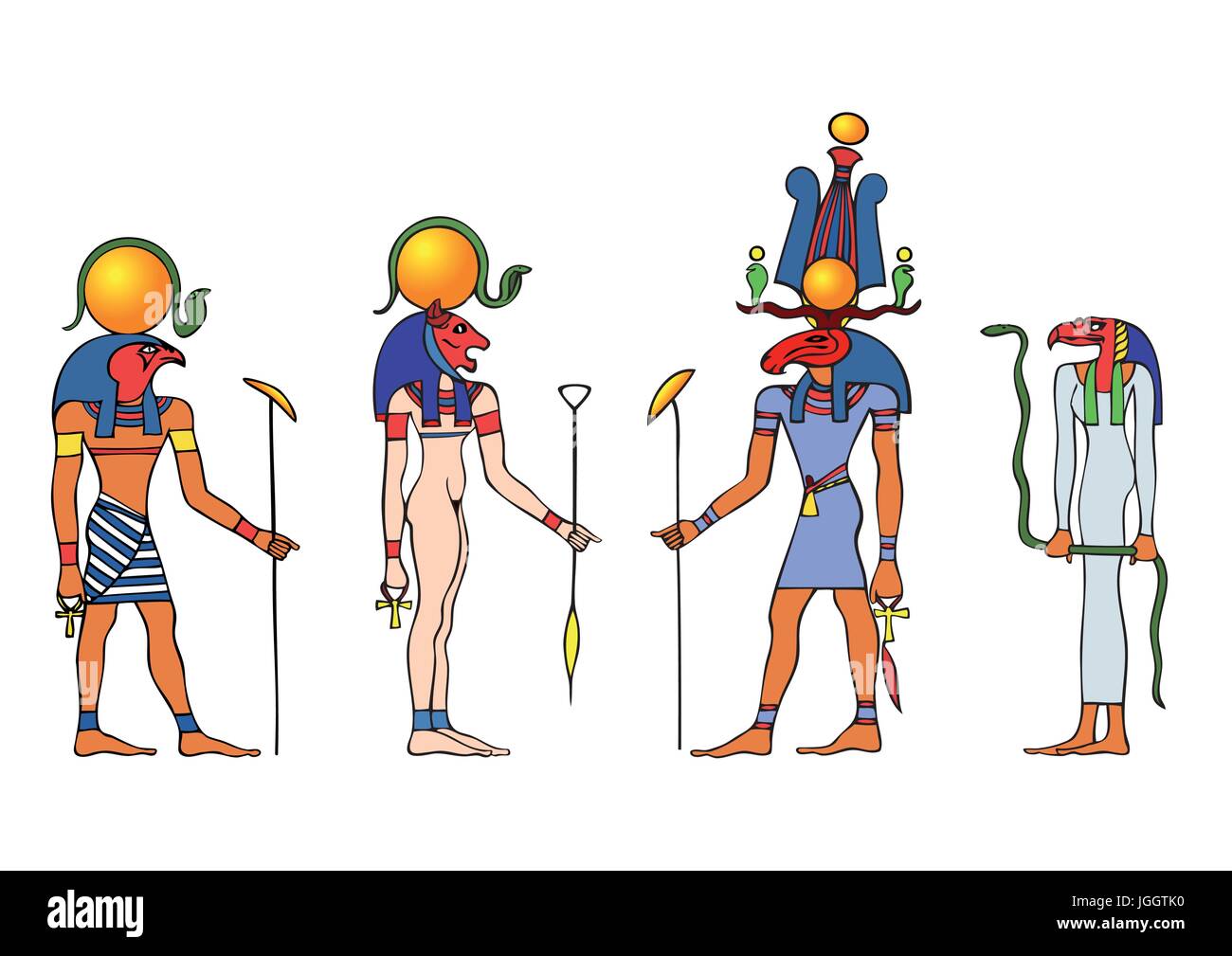 Ancient egyptian magic Stock Vector Images - Alamy