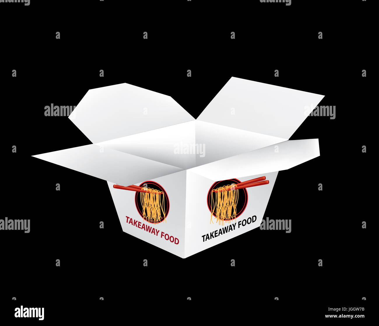 Packaging for takeaway box Stock Photo - Alamy