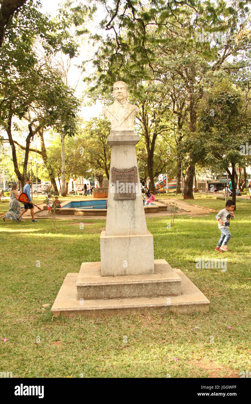 Statue, bust, Dr. Augusto José da Silva, 2016 Lavras, Minas Gerais ...
