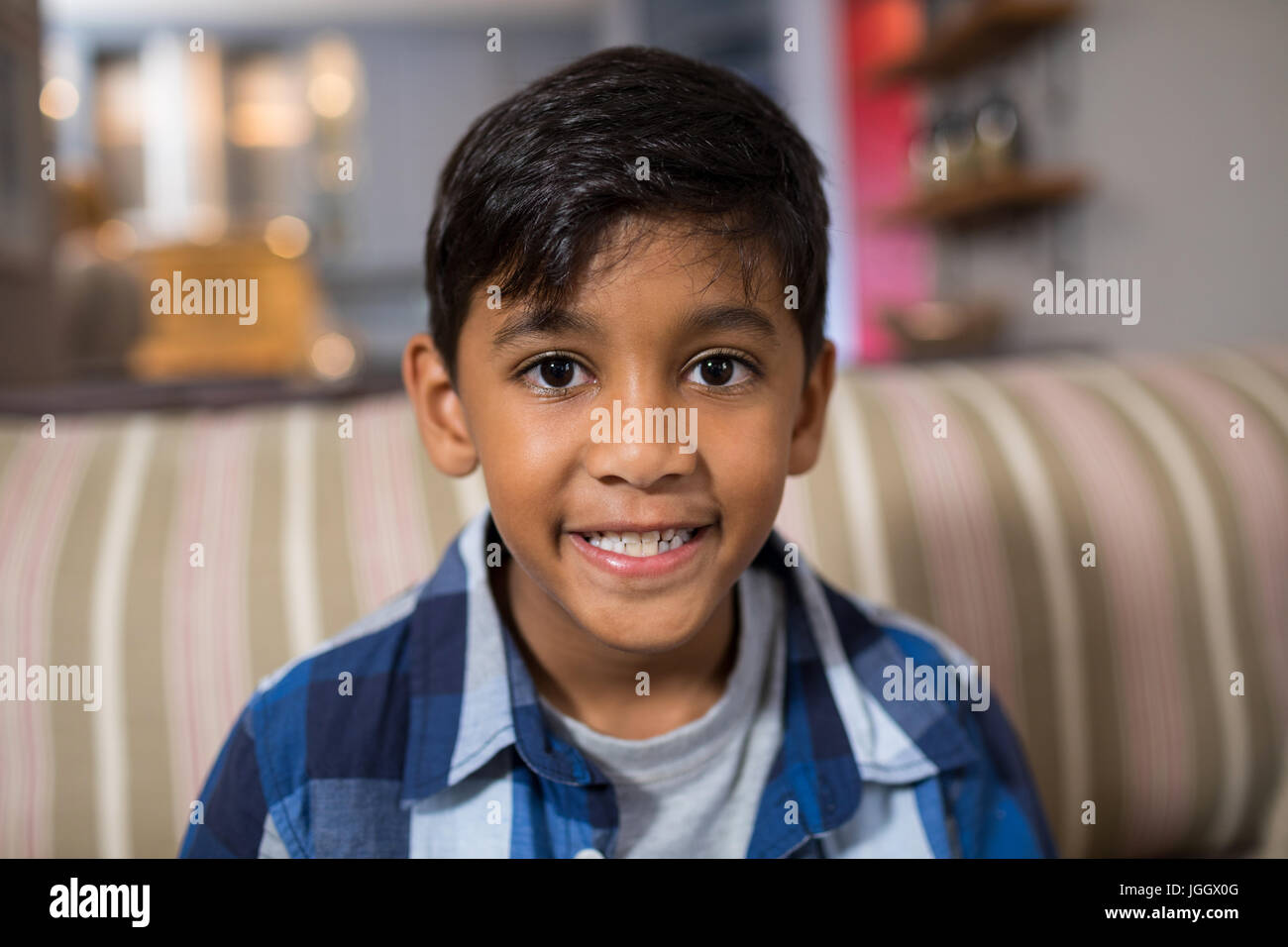 Happy child indian boy close up hi-res stock photography and images - Alamy