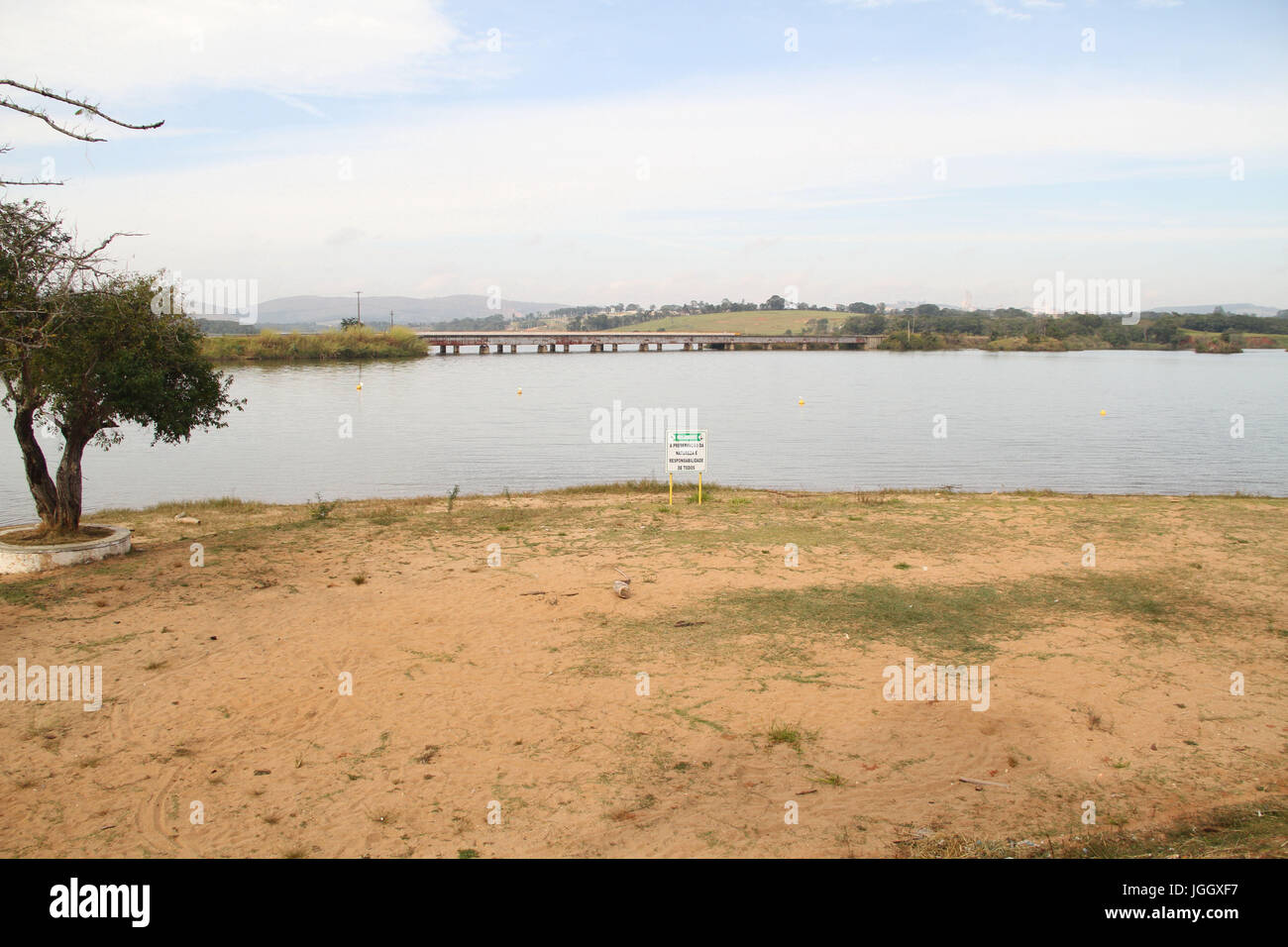 bridge, Dam funnel, 2016, district, Macaia, Bom Sucesso, Minas Gerais ...