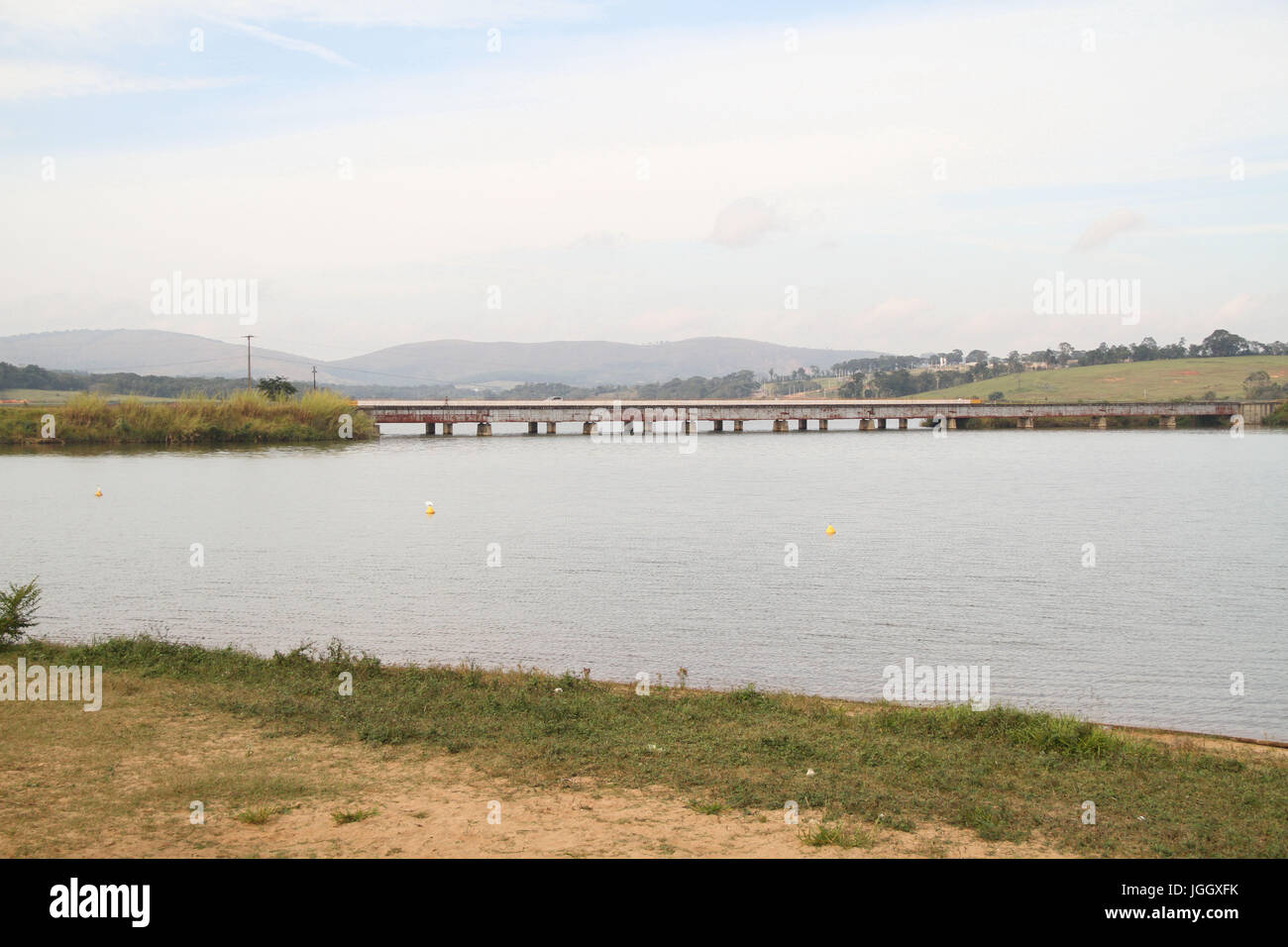 bridge, Dam funnel, 2016, district, Macaia, Bom Sucesso, Minas Gerais ...
