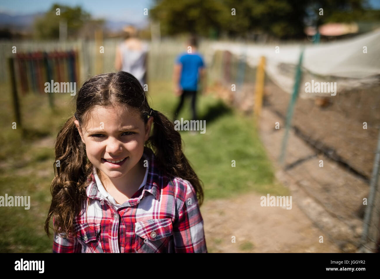 Portrait attractive girl standing in hi-res stock photography and ...