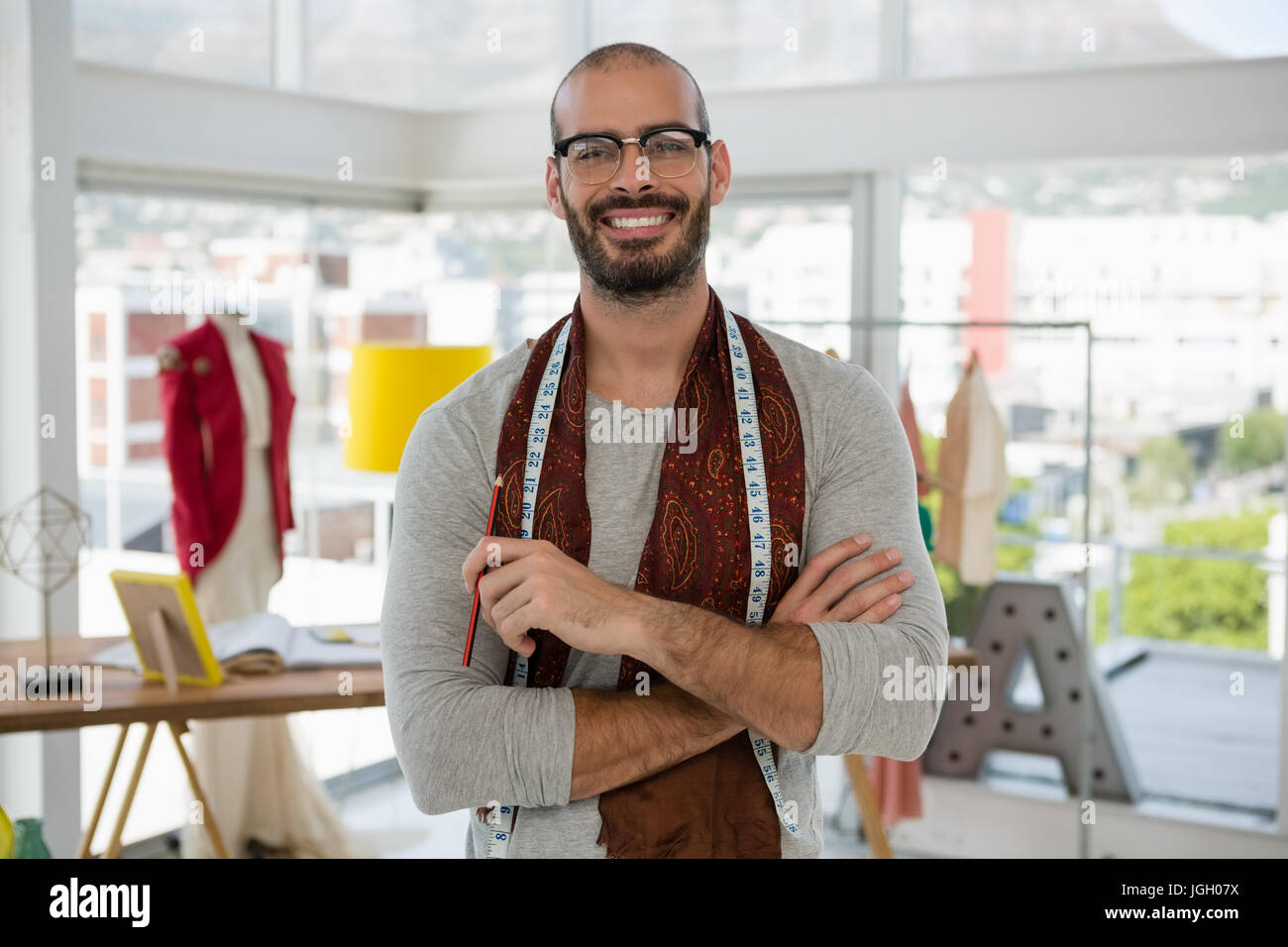 Portrait smiling male designer hi-res stock photography and images - Alamy