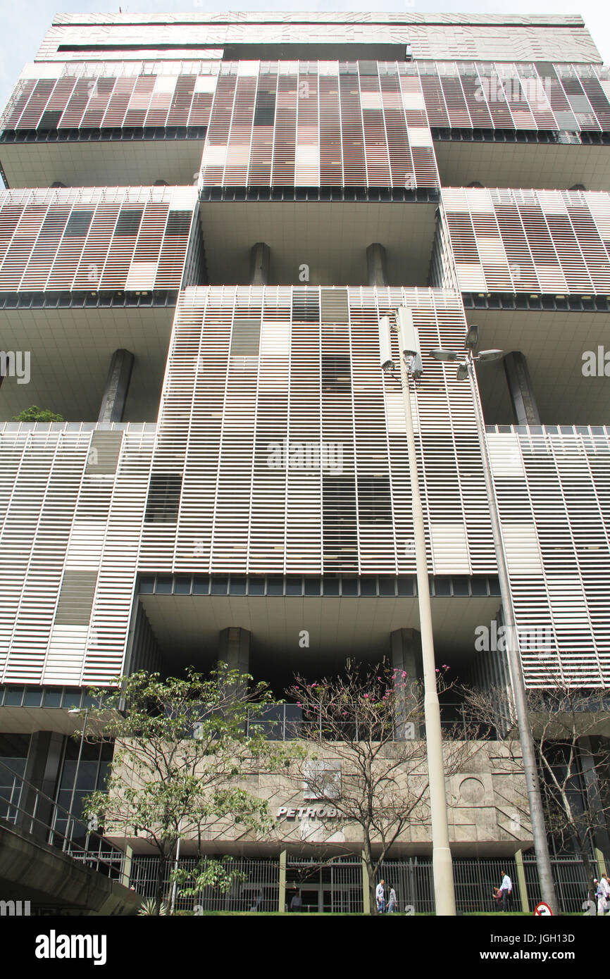 Facade building, Petrobras, 2016, Center, City, Rio de Janeiro, Brazil ...