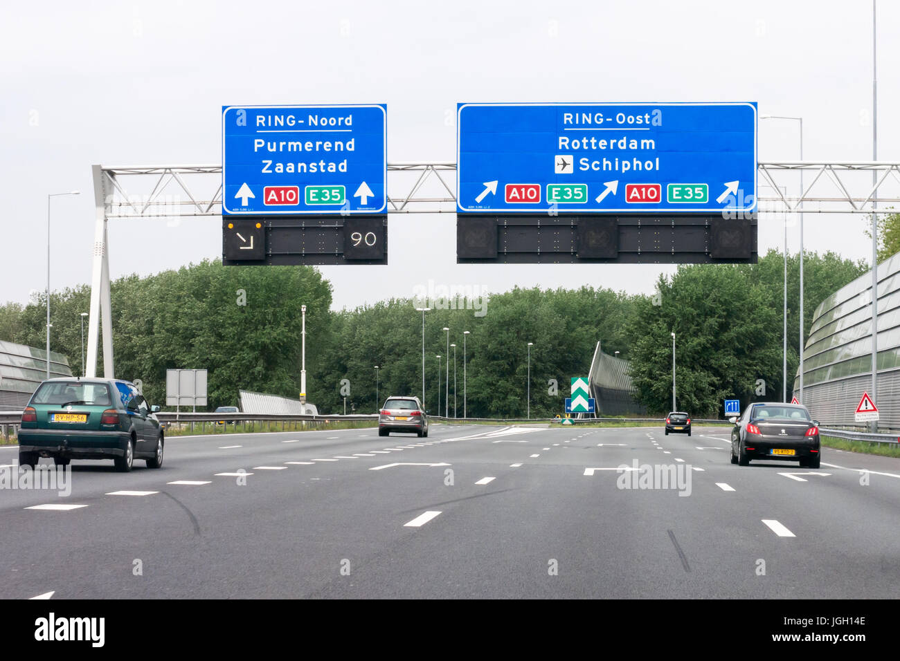Amsterdam road signs hi-res stock photography and images - Alamy